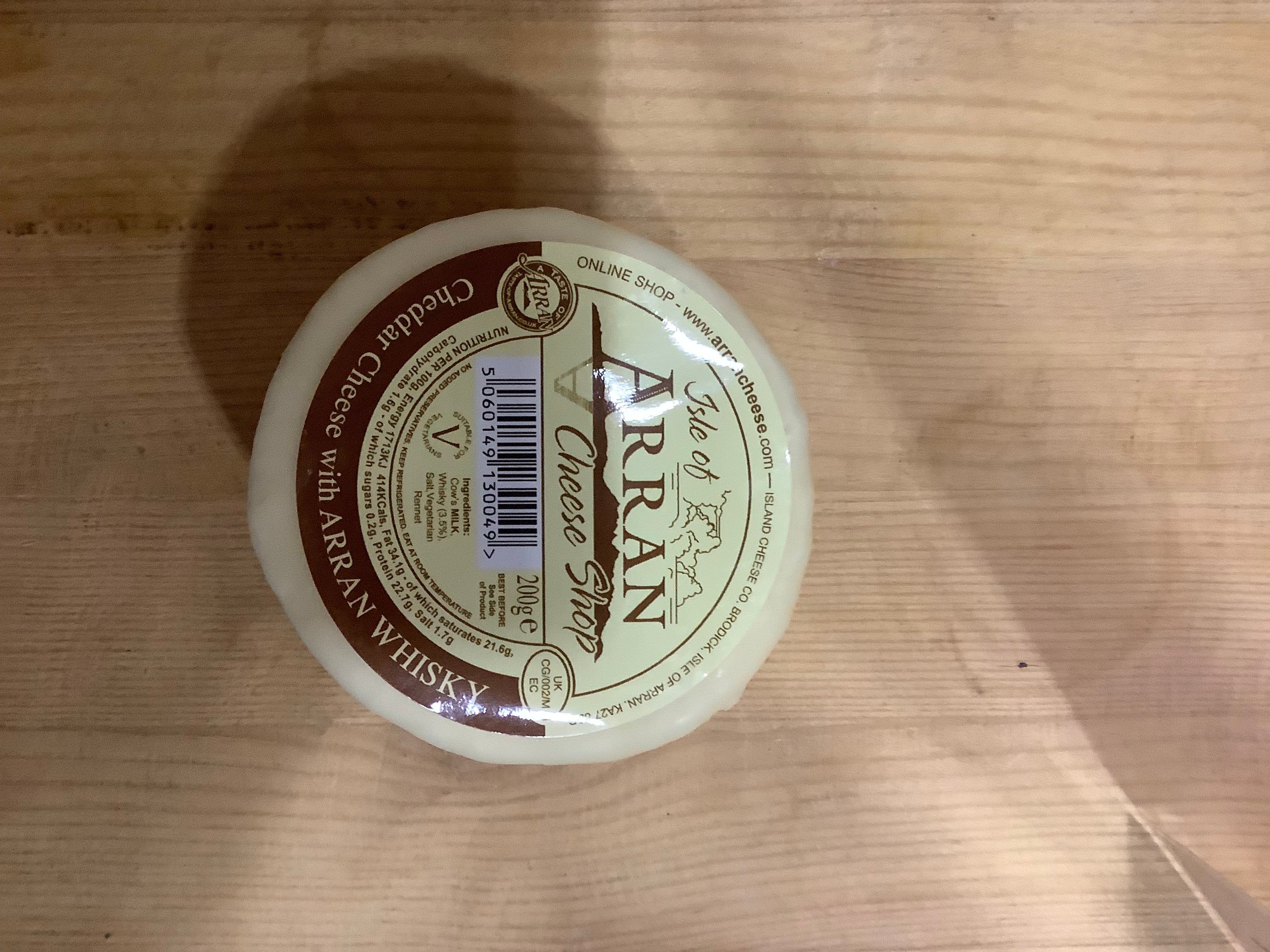 Arran Cheese with Whisky – Fig & Fromage Cheesemonger & Deli